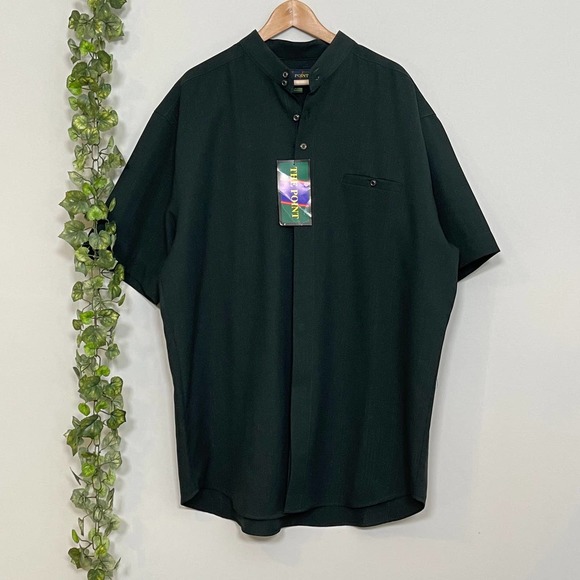 the point | Shirts | The Point Button Down Shirt Size Xxl Dark Green ...